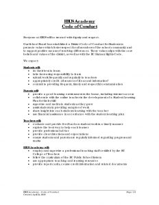 Code of Conduct | EBUS Academy