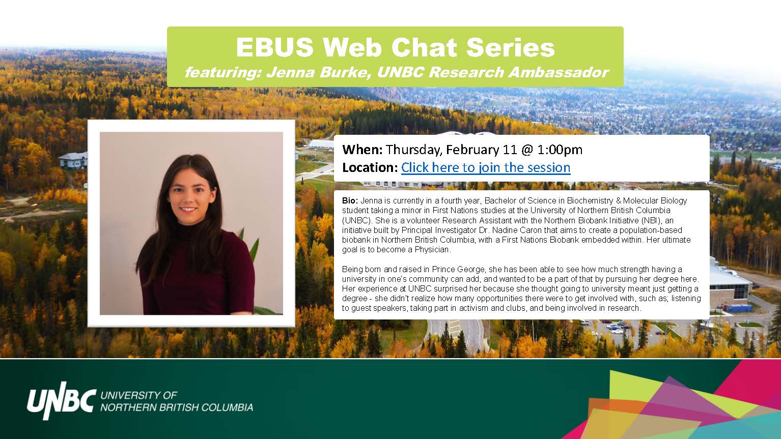 Jenna Burke - EBUS Poster | EBUS Academy