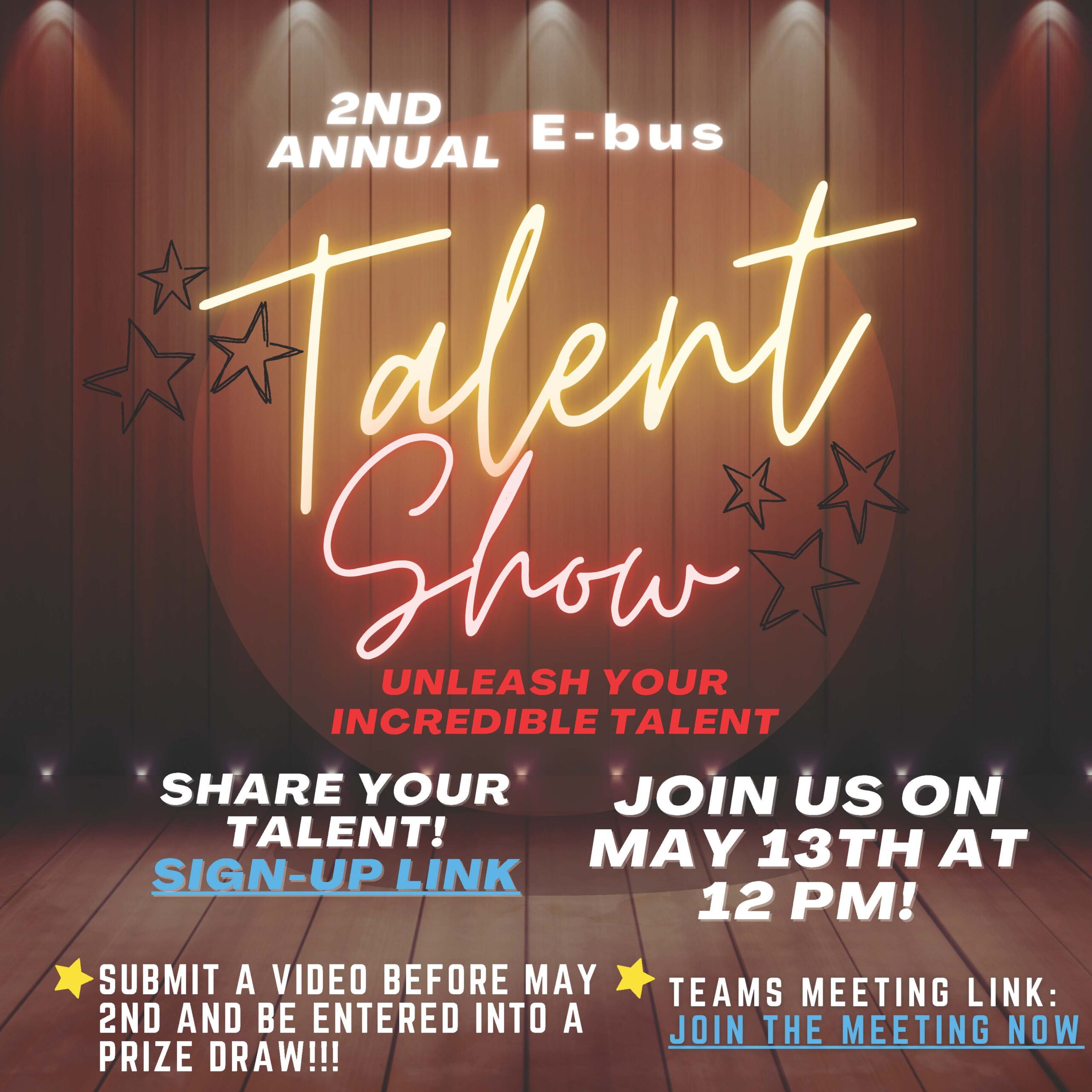 EBUS Talent Show May 13th | EBUS Academy